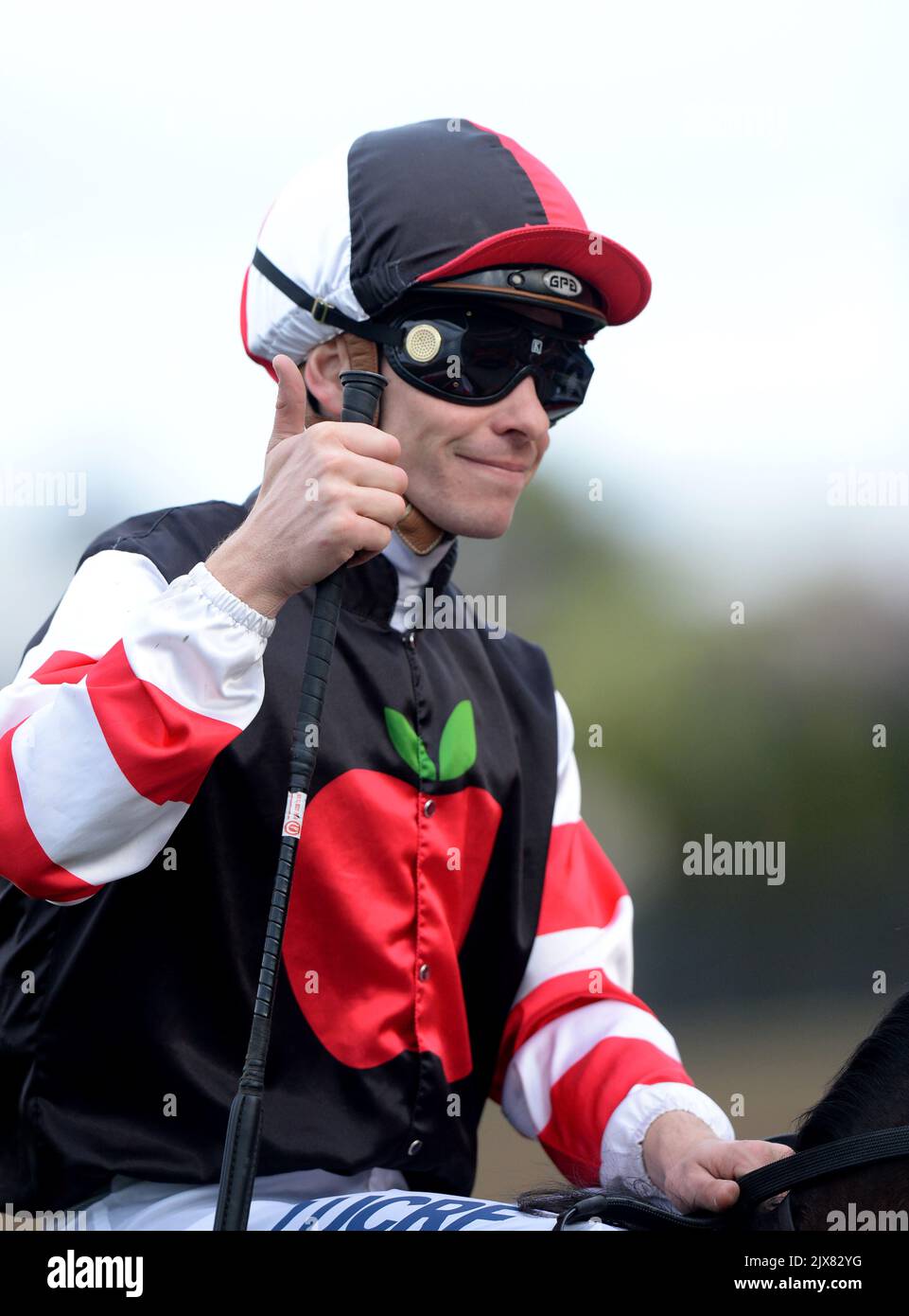 Jockey Ben Melham after riding Missrock to win Race 7 of the Saj Fruit ...