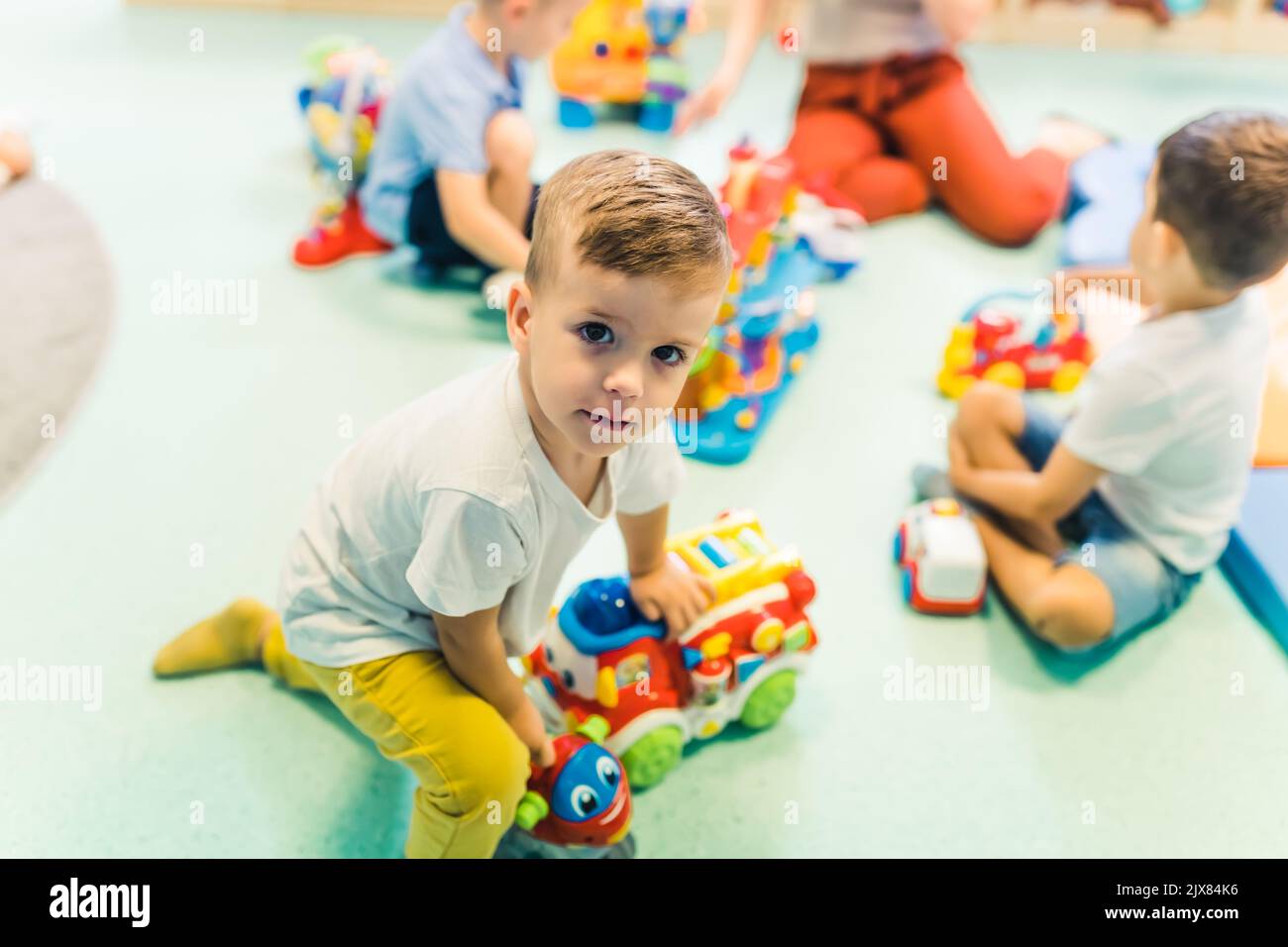 Imagination and Creativity development. Cognitive Growth. Toddlers boys ...