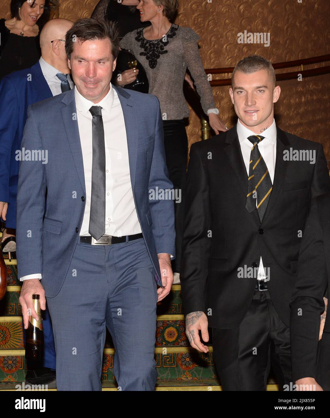 Wayne Campbell and Dustin Martin arrive for The 2017 Virgin Australia ...