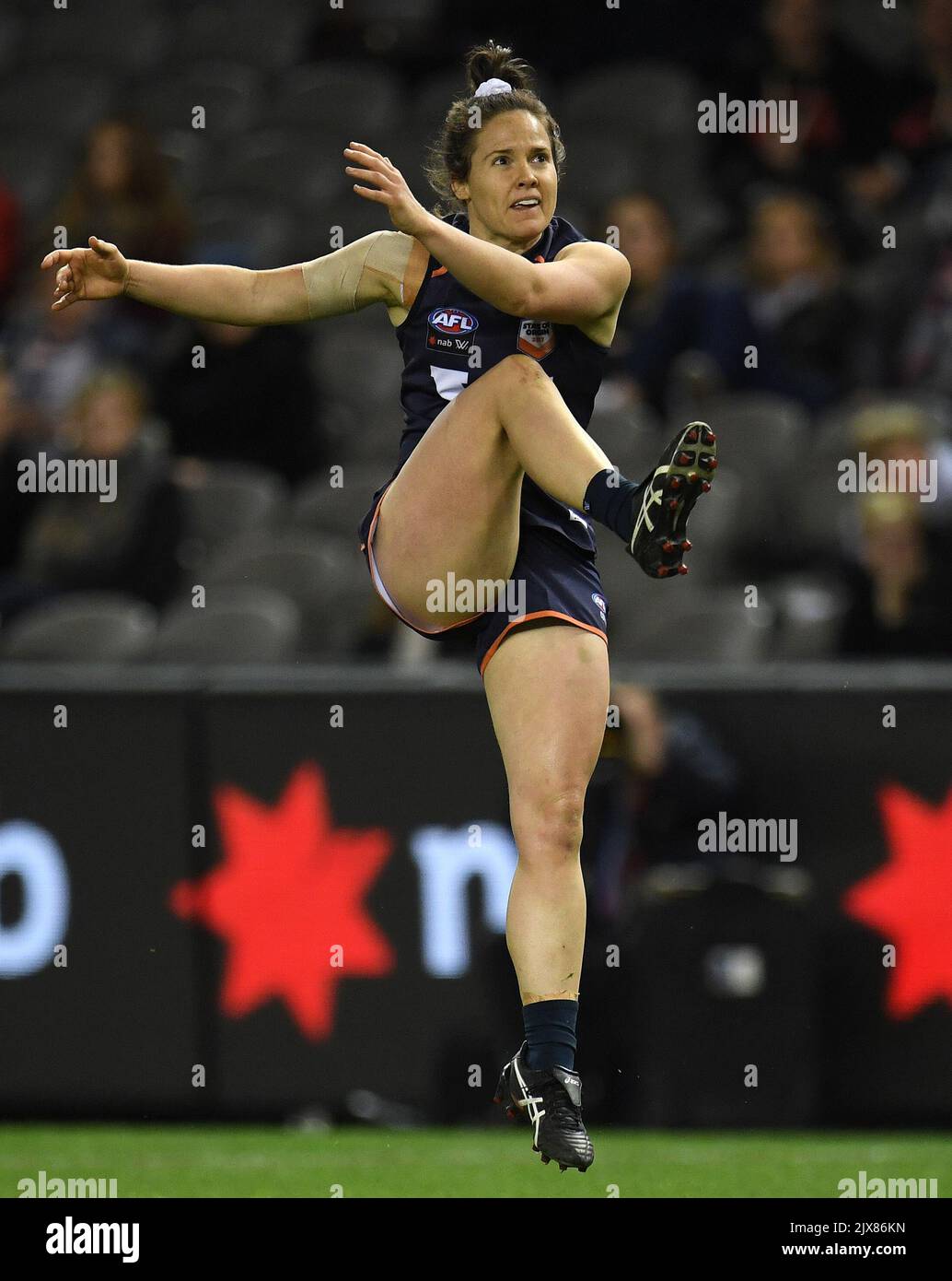 Jasmine Garner of Victoria is seen in action during the AFLW State of ...