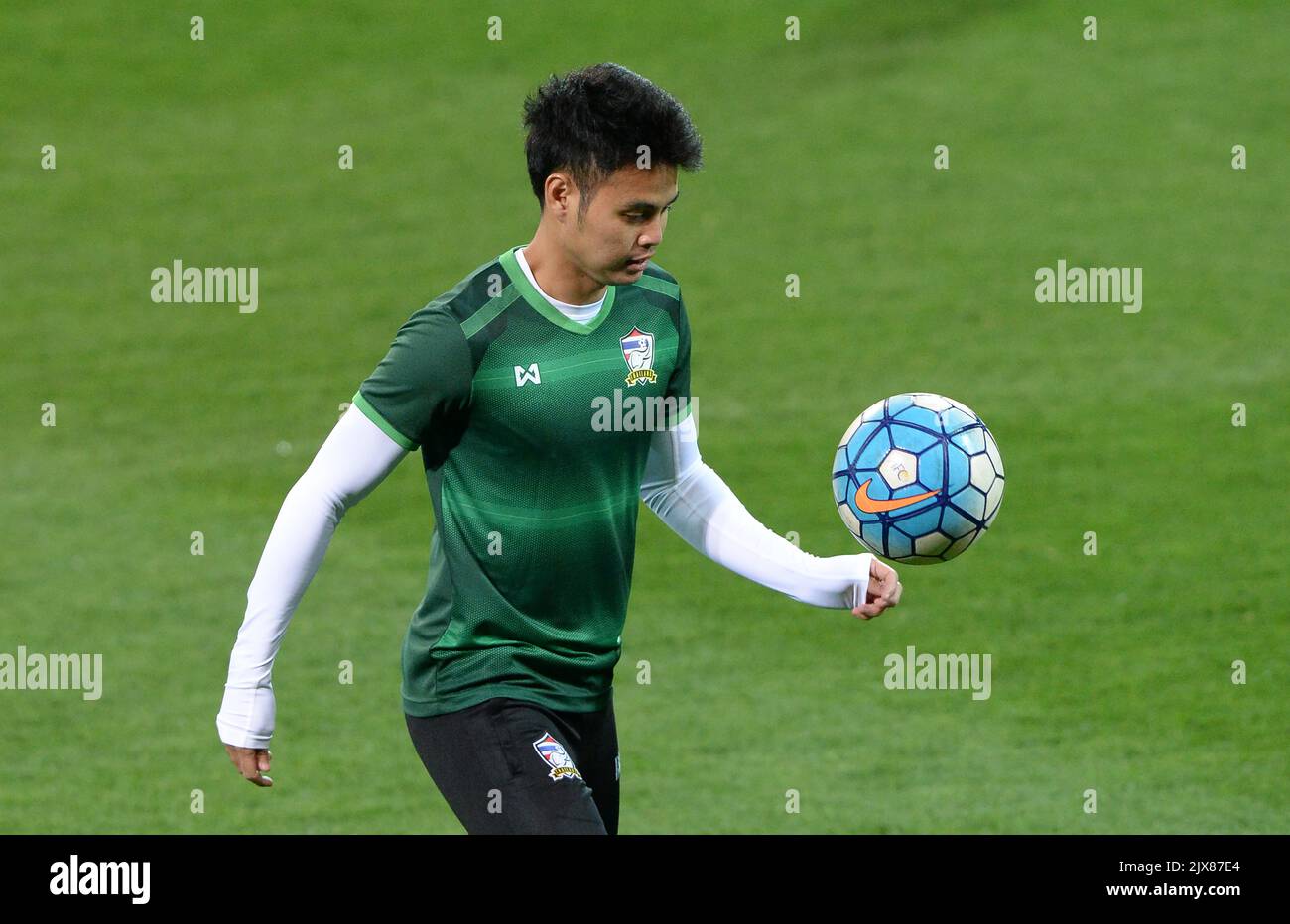 Theerathon Bunmathan during the Thailands official training session ...