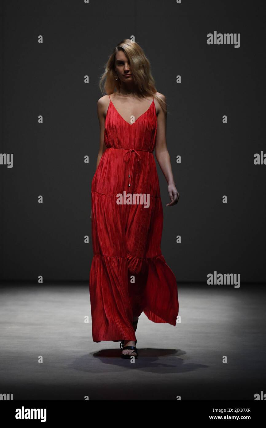 A Model walks the Premium Runway two wearing an GINGER & SMART outfit ...