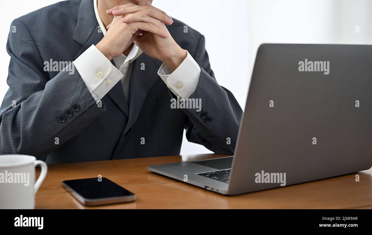 Asian male banker using hi-res stock photography and images - Alamy