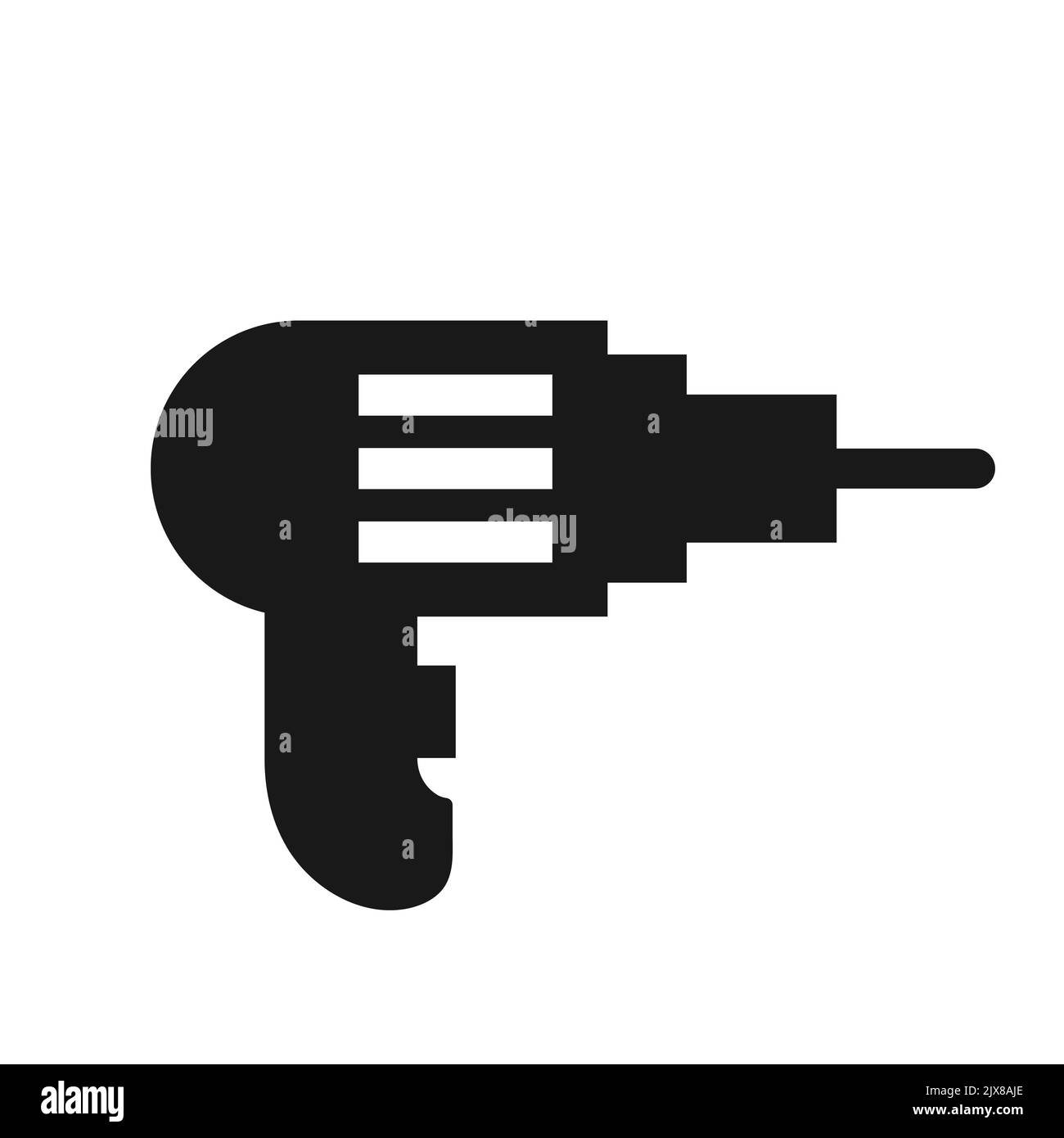 Manufacturing Construction Logo Design Concept With Drill Machine ...
