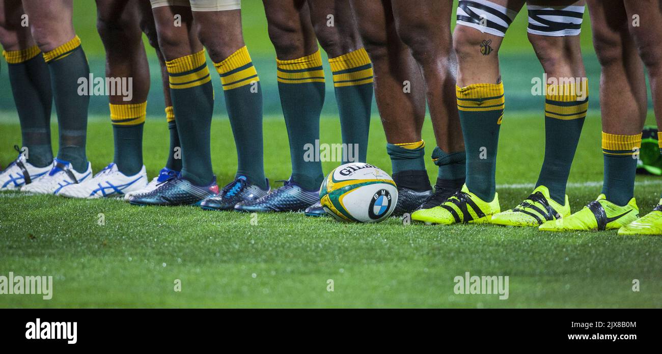 Wallabies players during the Rugby Championship match between the ...