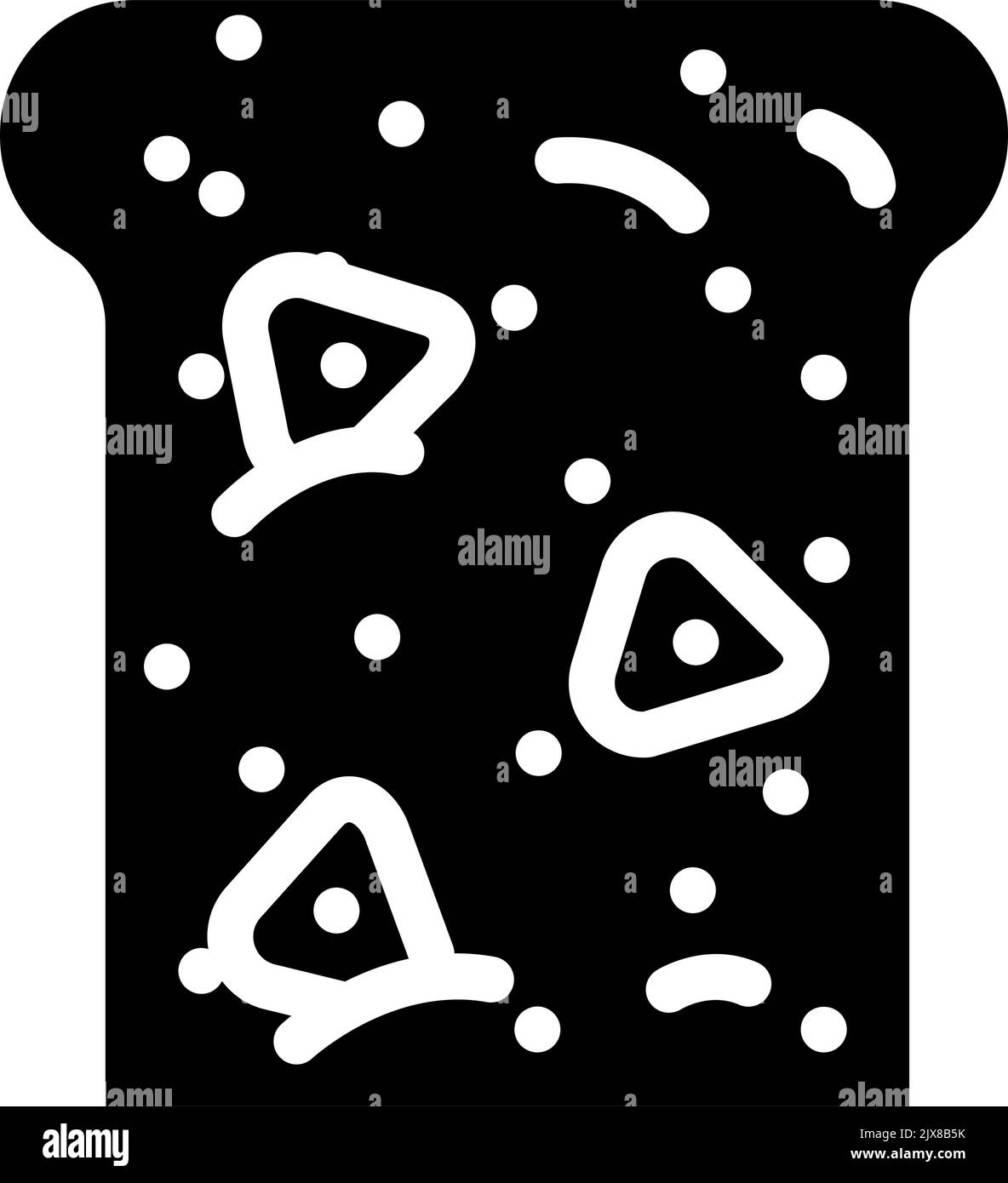 Garlic bread top view Stock Vector Images - Alamy