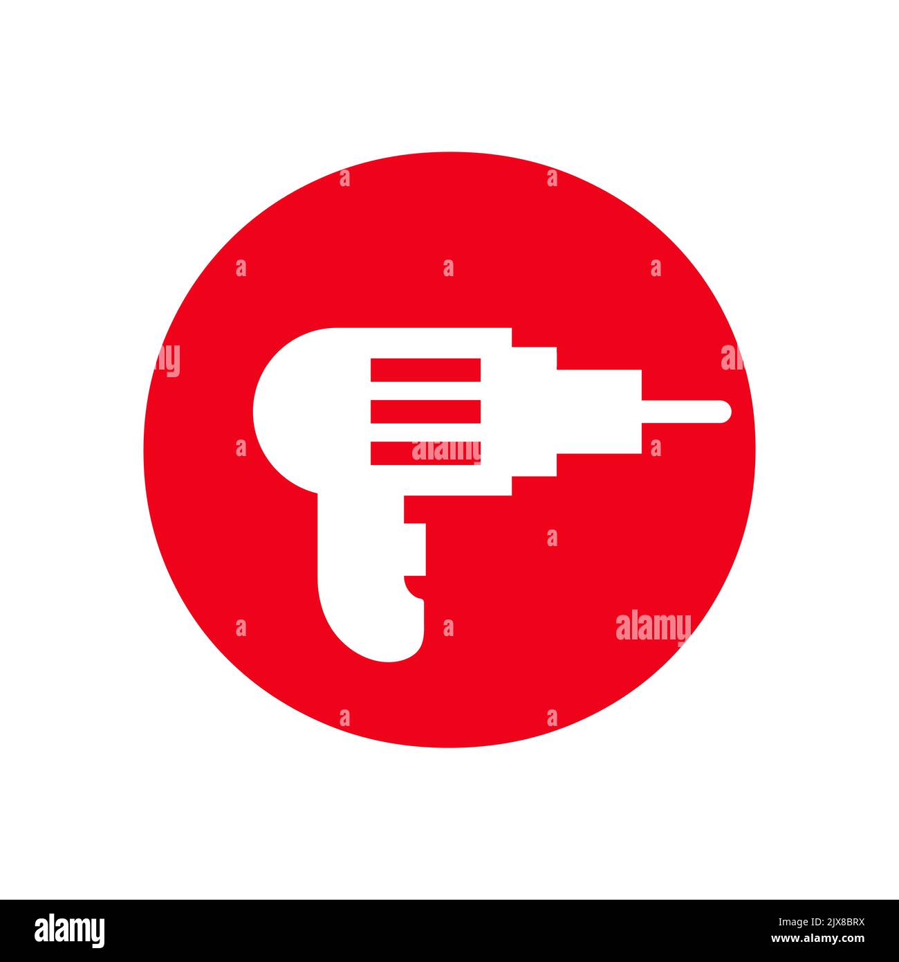 Letter O Manufacturing Construction Logo Design Concept With Drill ...