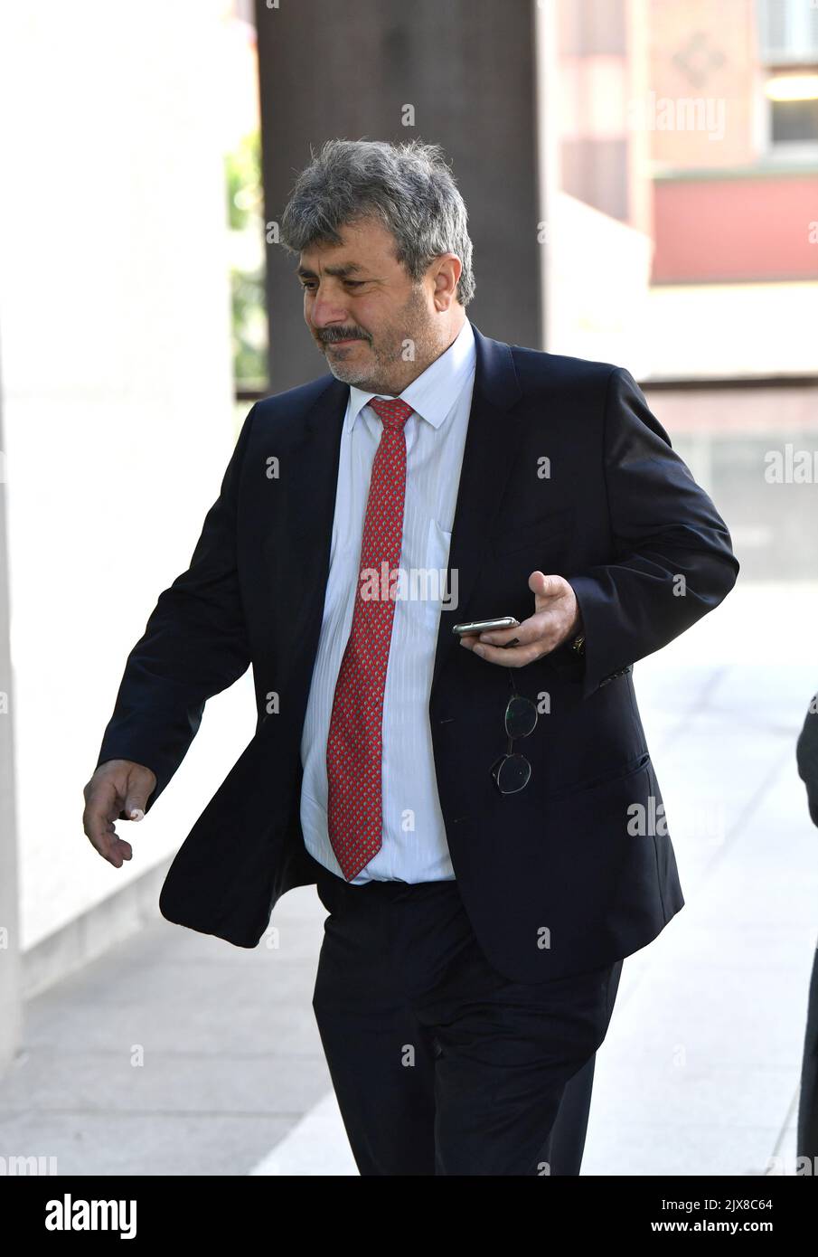 Queensland barrister Sam Di Carlo arrives at the Brisbane Magistrates ...