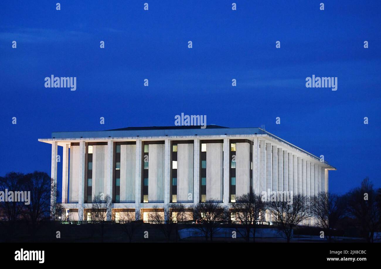 The National Library in Canberra, Wednesday, May 10, 2017. (AAP Image ...