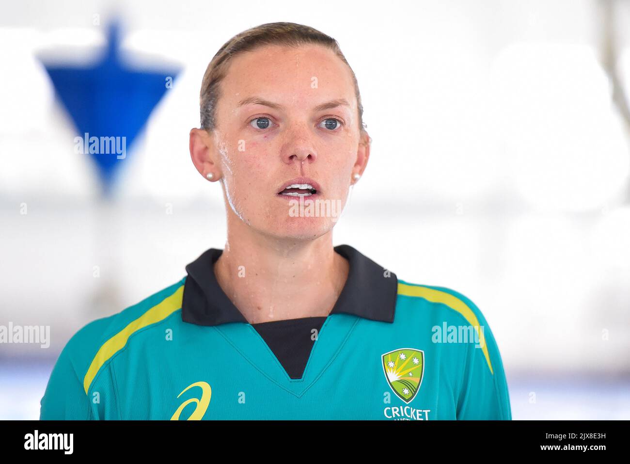 Kristen Beams during an Australian women's cricket training session at ...