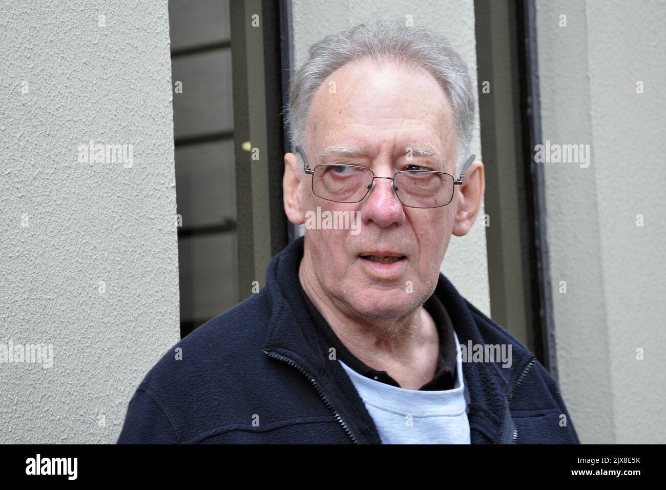 Philip Robert Hooper speaks to the media after giving evidence at the ...