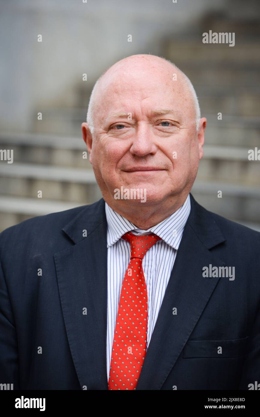 Peter Humphries poses for a photograph outside Parliament House in ...