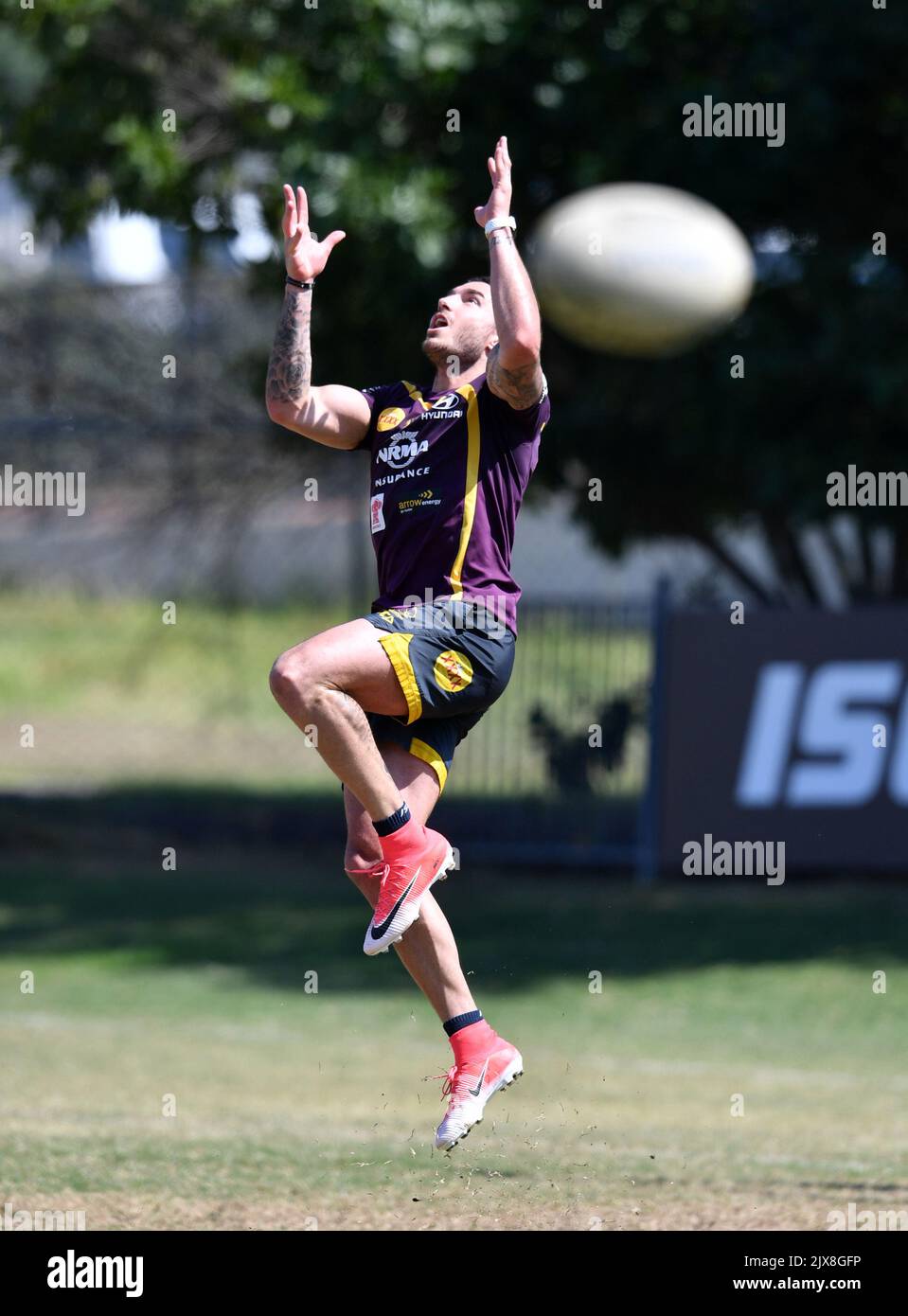Darius Boyd during the Brisbane Broncos training session in Brisbane ...