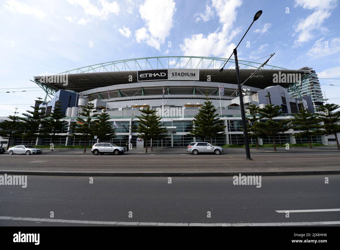 Docklands Stadium, commercially known as Etihad Stadium, in the ...