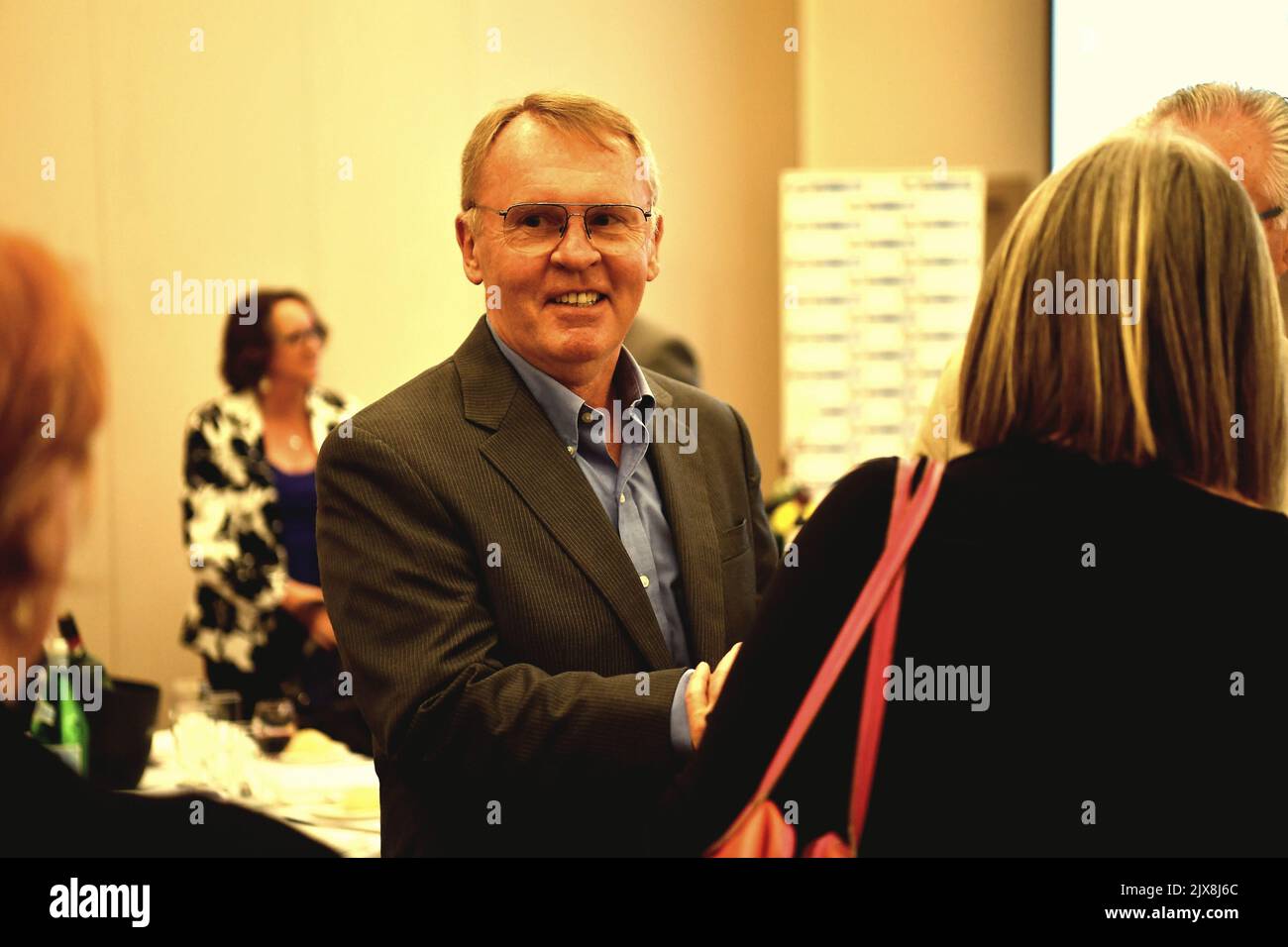 Astronaut Andy Thomas is seen at an SA Press Club event held at the ...