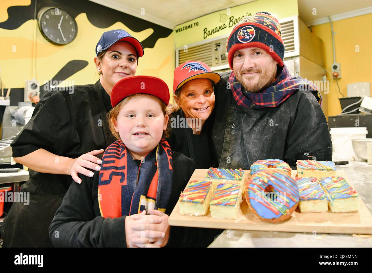 Claire Balmer and Maggie, Kelly and Jason Spencer are seen with their ...