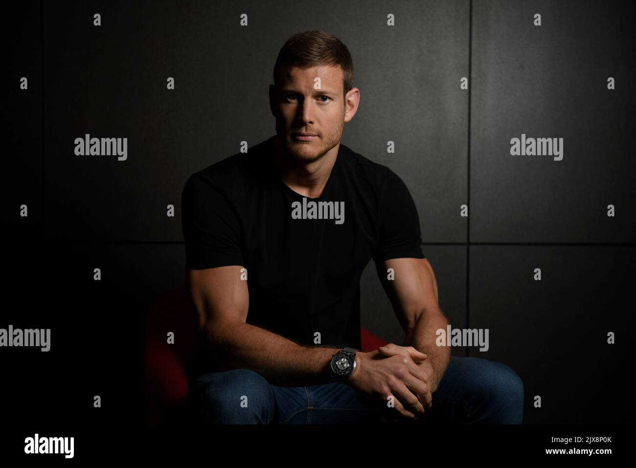 British actor Tom Hopper poses for a photograph in Sydney, Friday ...