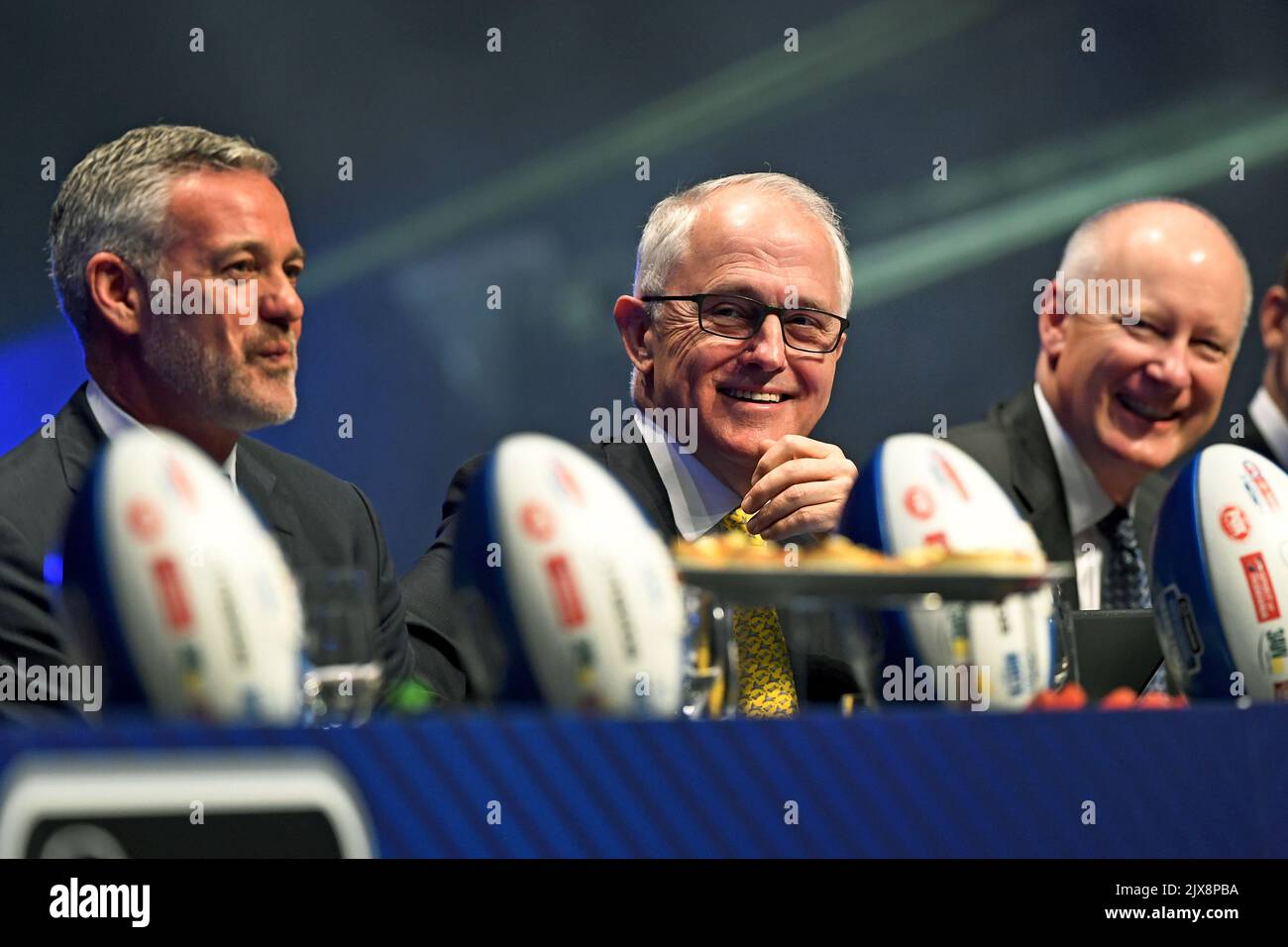 Prime Minister Malcolm Turnbull attends the North Melbourne football ...