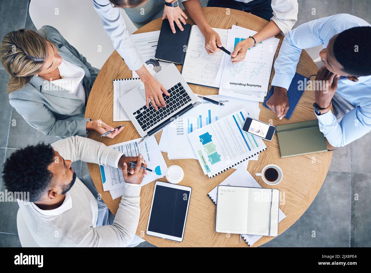 Collaboration, business meeting and strategy marketing planning with corporate company employees ...