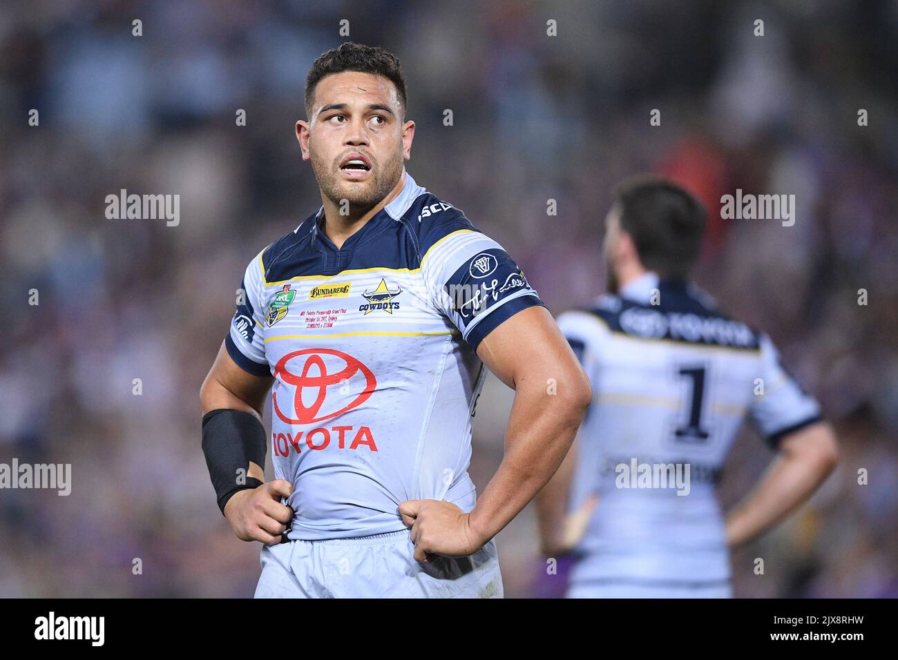 Antonio Winterstein of the Cowboys during the NRL grand final between ...