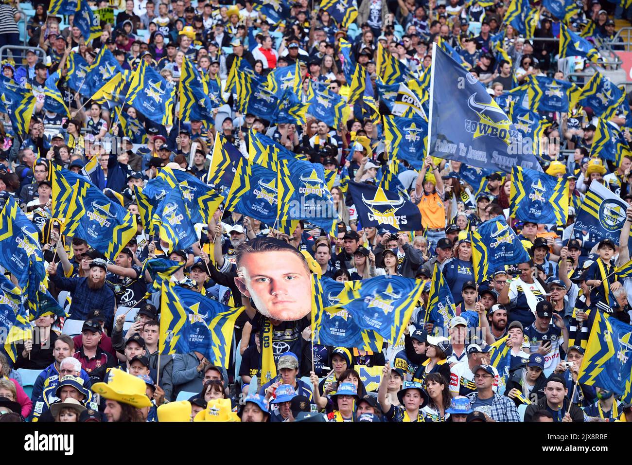 North Queensland fans cheers before the NRL grand final between the ...