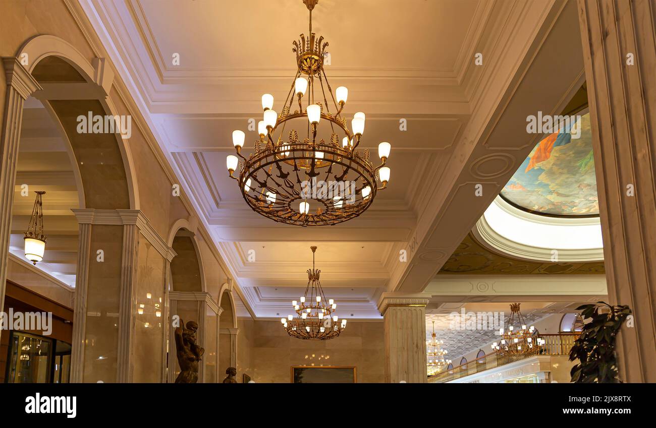 Interior of Radisson Collection Hotel (historical name Hotel Ukraina ...