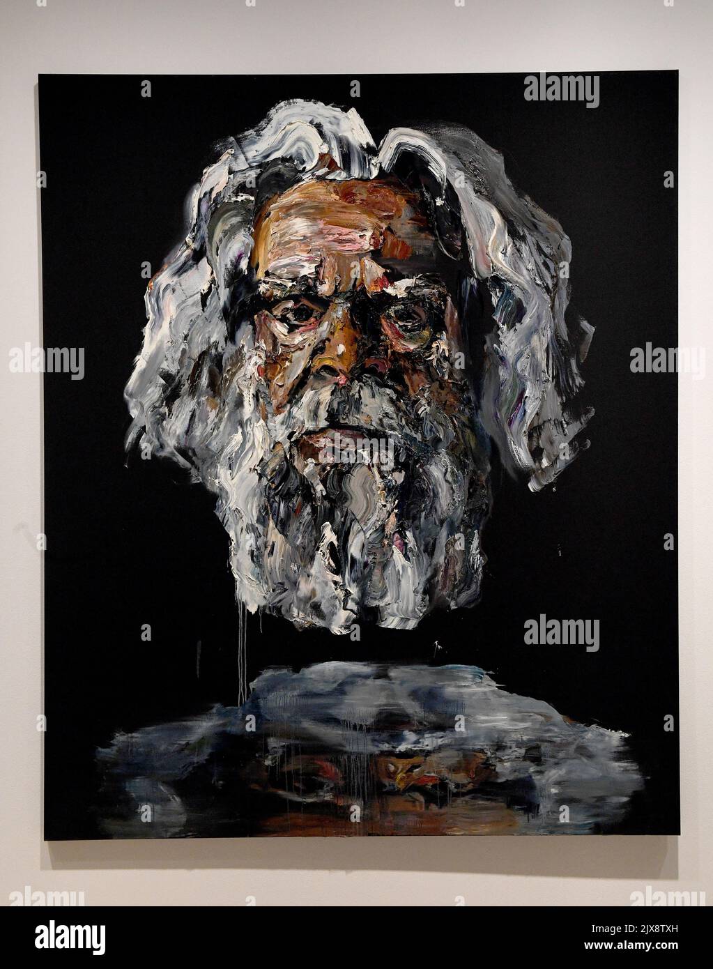 Ahn Do?s portrait painting of Indigenous Actor Jack Charles is seen at ...