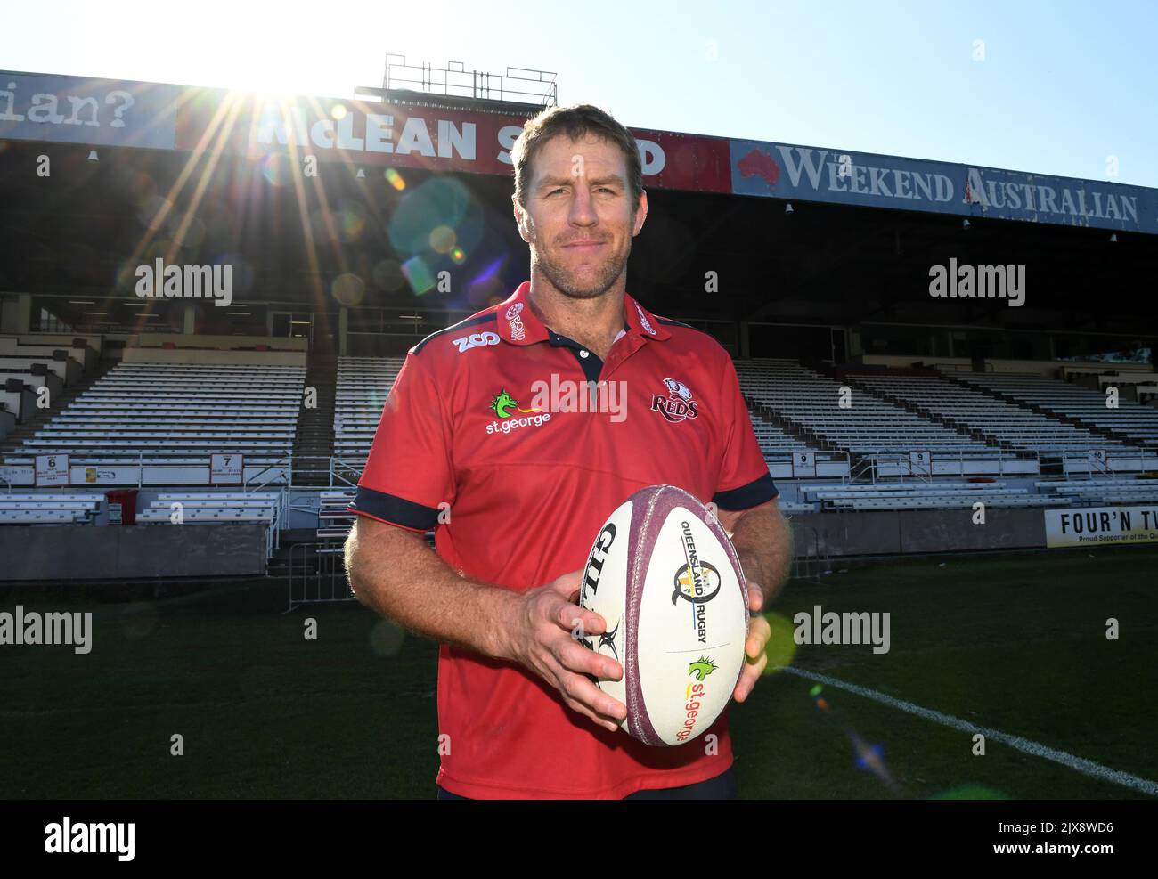 Newly announced Queensland Reds Head Coach Brad Thorn poses for a photo ...