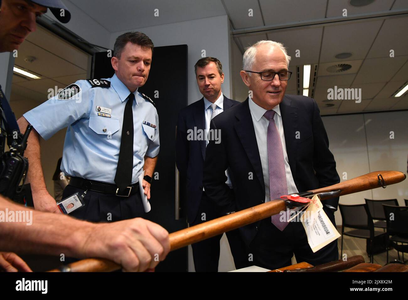 (left-right) Australian Federal Police Commissioner Andrew Colvin ...