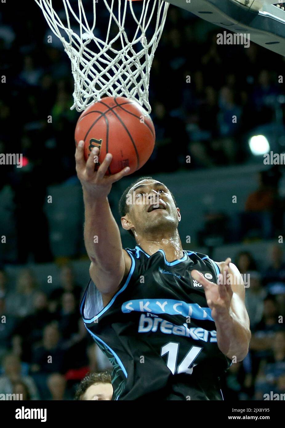 Mika Vukona of the Breakers in the ANBL basketball match between the ...