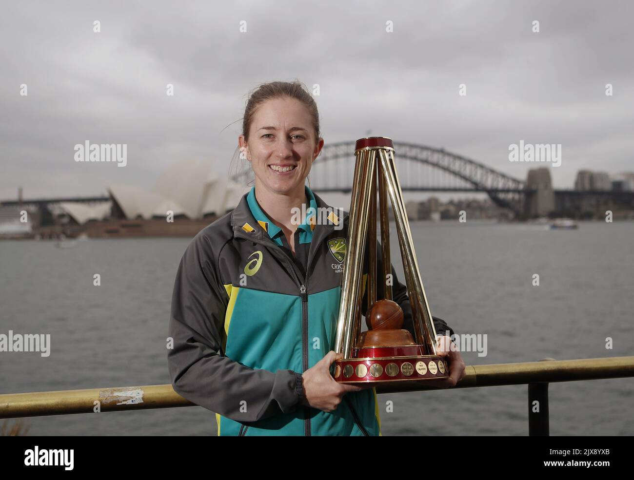 Australian women's cricket team captain Rachel Haynes poses with the ...