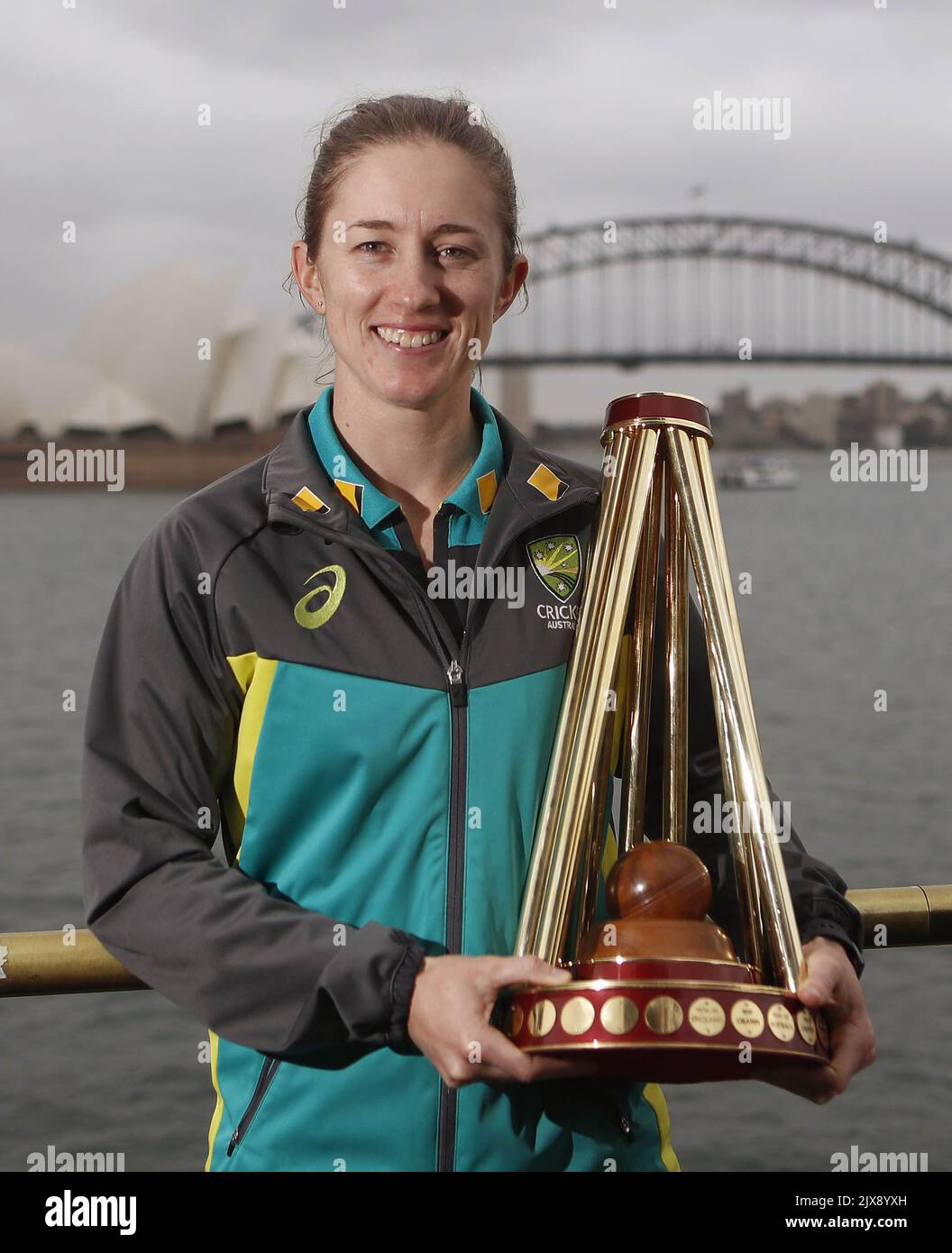 Australian women's cricket team captain Rachel Haynes poses with the ...