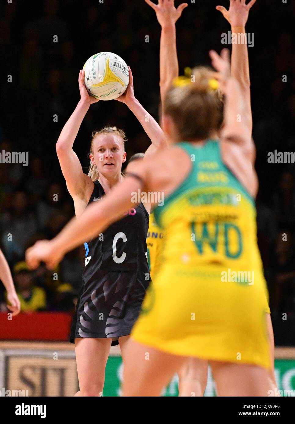 Shannon Francois of New Zealand during the netball Constellation Cup ...