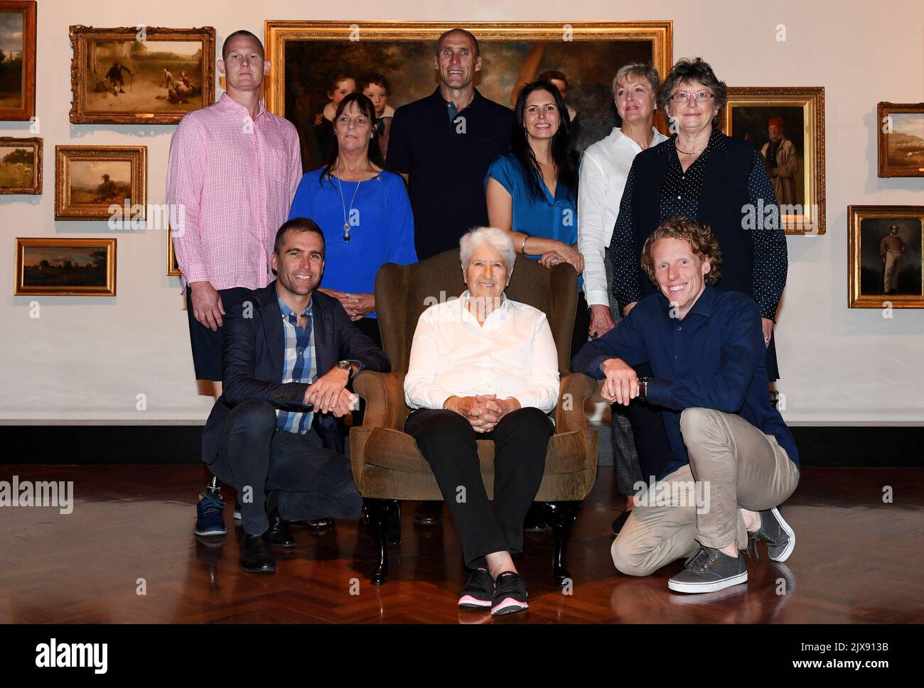 Australian swimming legend Dawn Fraser (centre) with Sport Hall of Fame ...