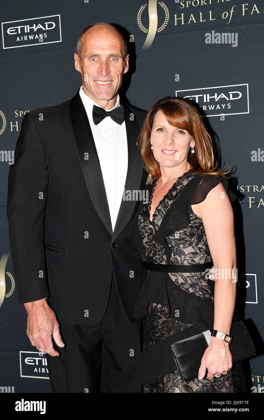 Inductee Tony Lockett and Vicki Lockett at the Sport Australia Hall of ...