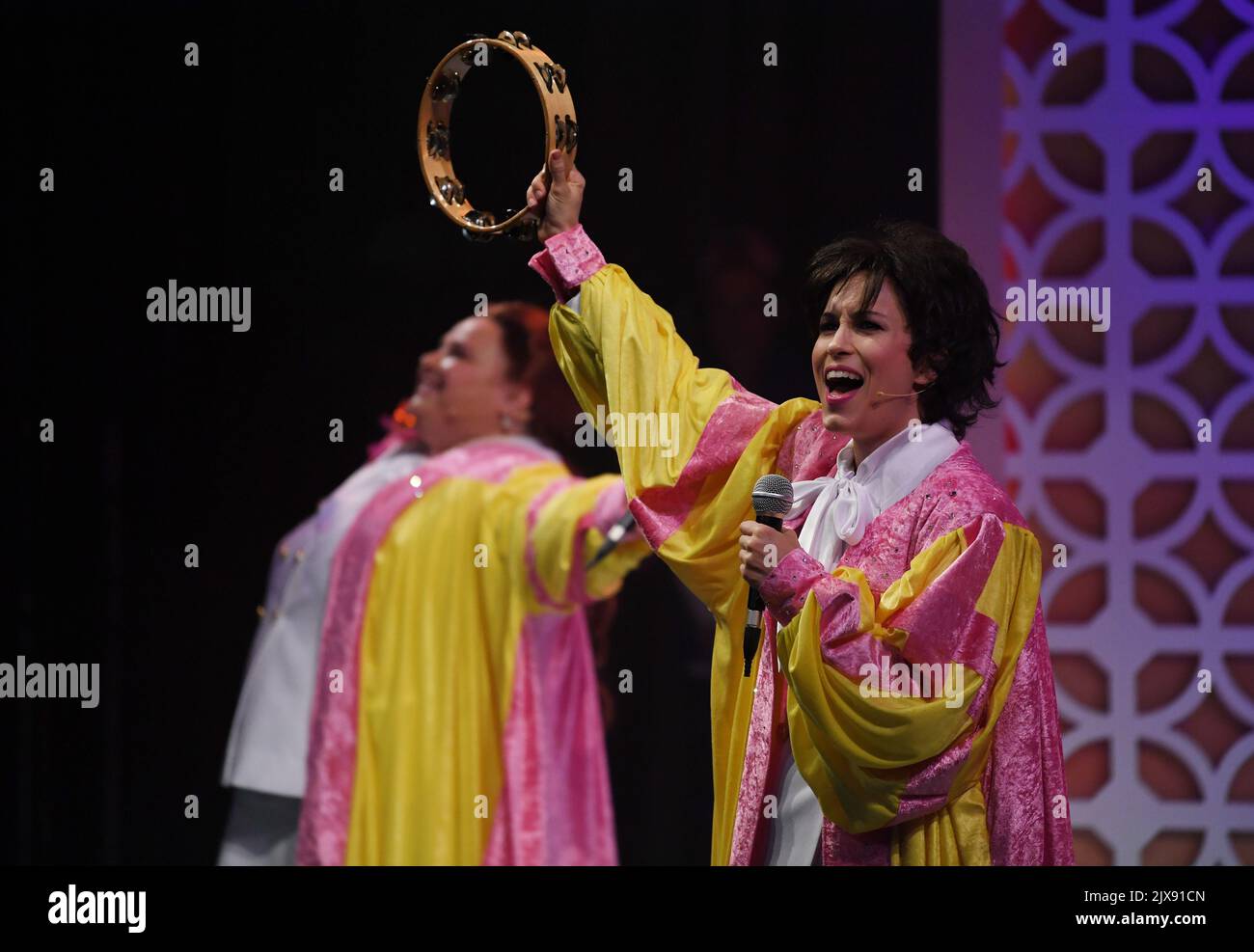 Singer Missy Higgins performs on stage during a media call for the ...