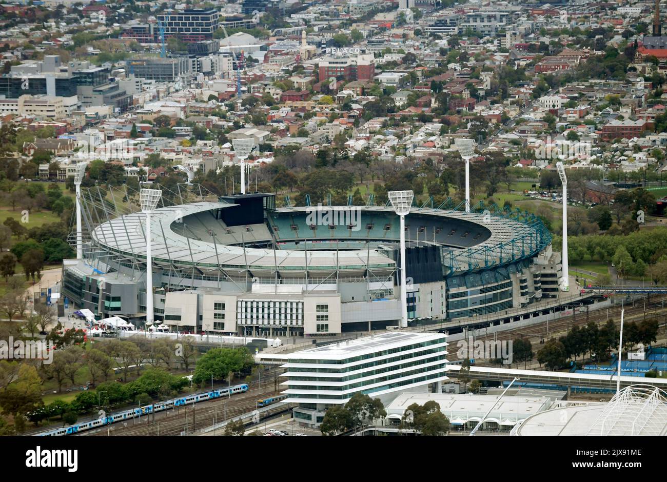 The MCG in Melbourne, Friday, October 13, 2017. (AAP Image/Tracey ...
