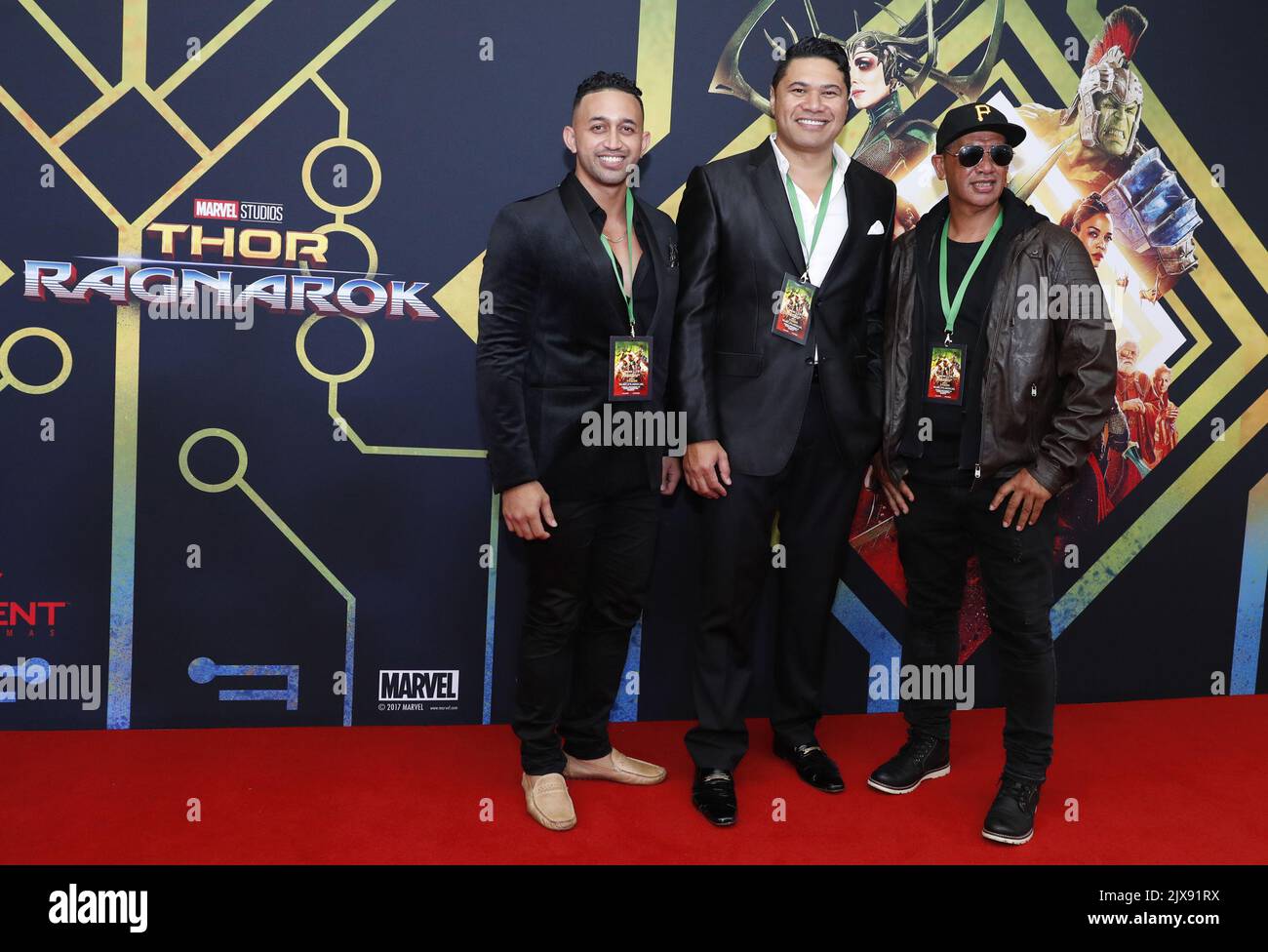 The Koi Brothers Nuz Ngati (left), Danny Faifai and Kevin Keepa during ...