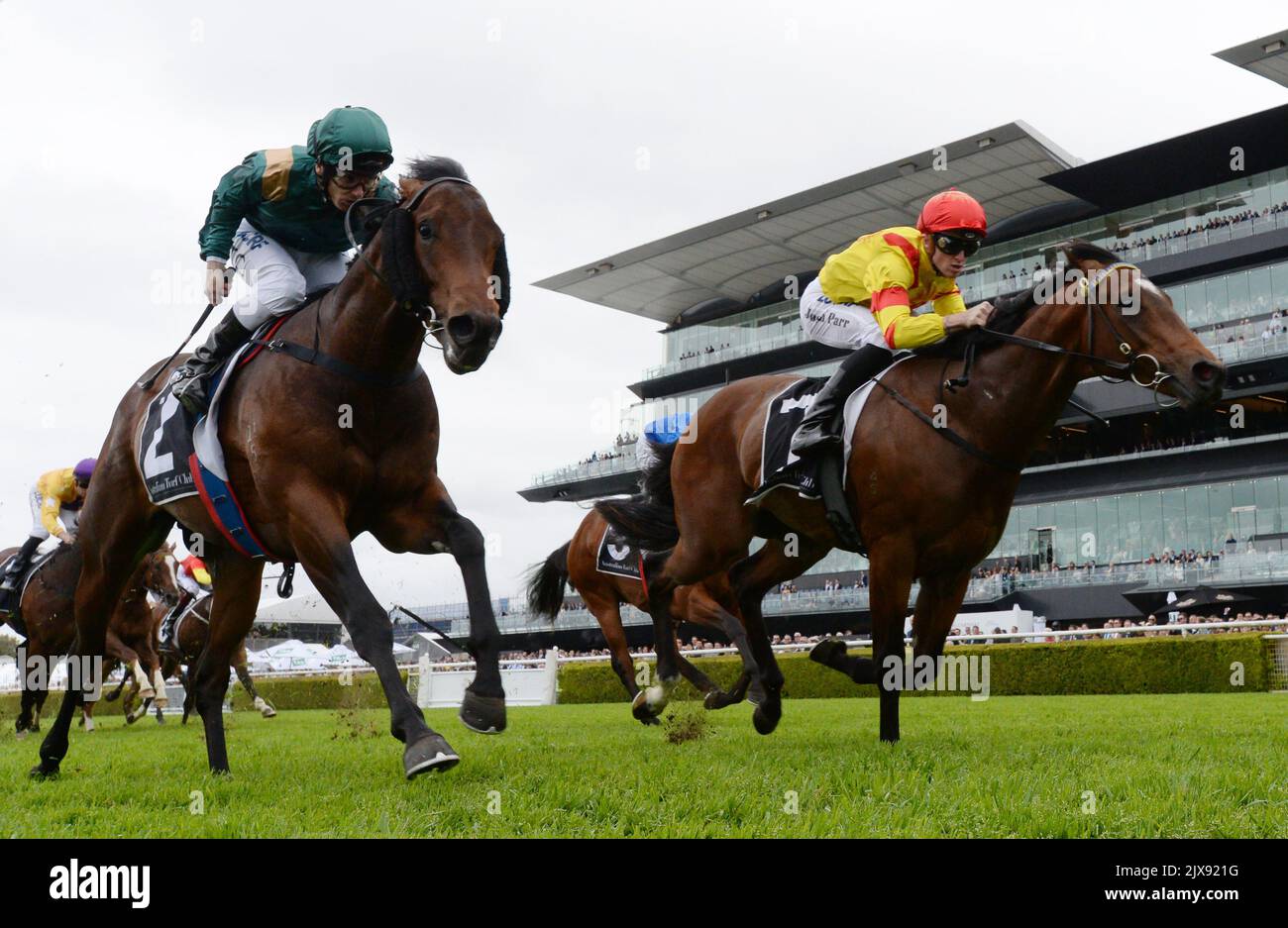 Legend of Condor ridden by Joshua Parr (right) wins the Nielsen Sports ...