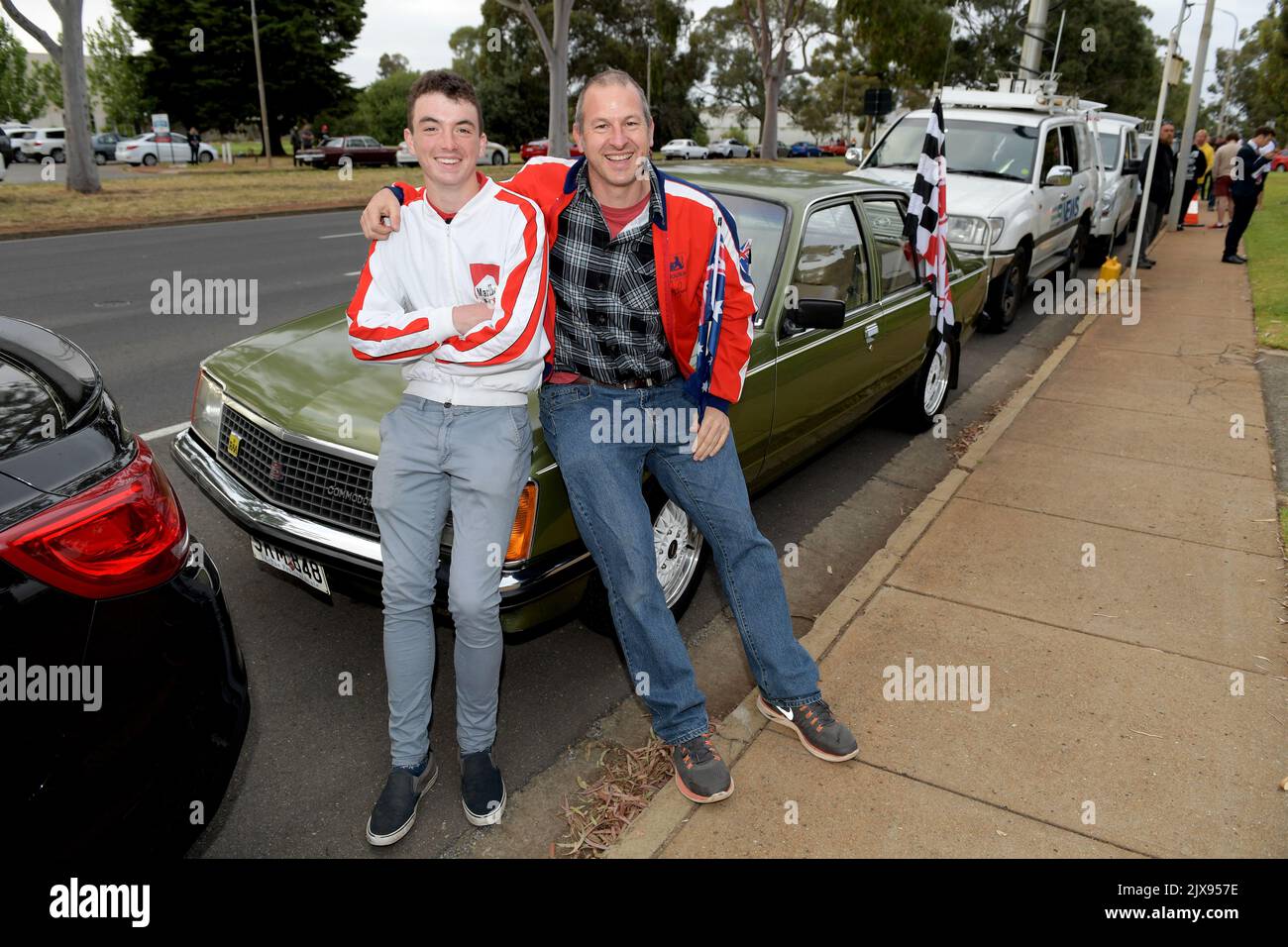 Father and son Lewis Jackson and Martin Jackson with their 1980 VC ...