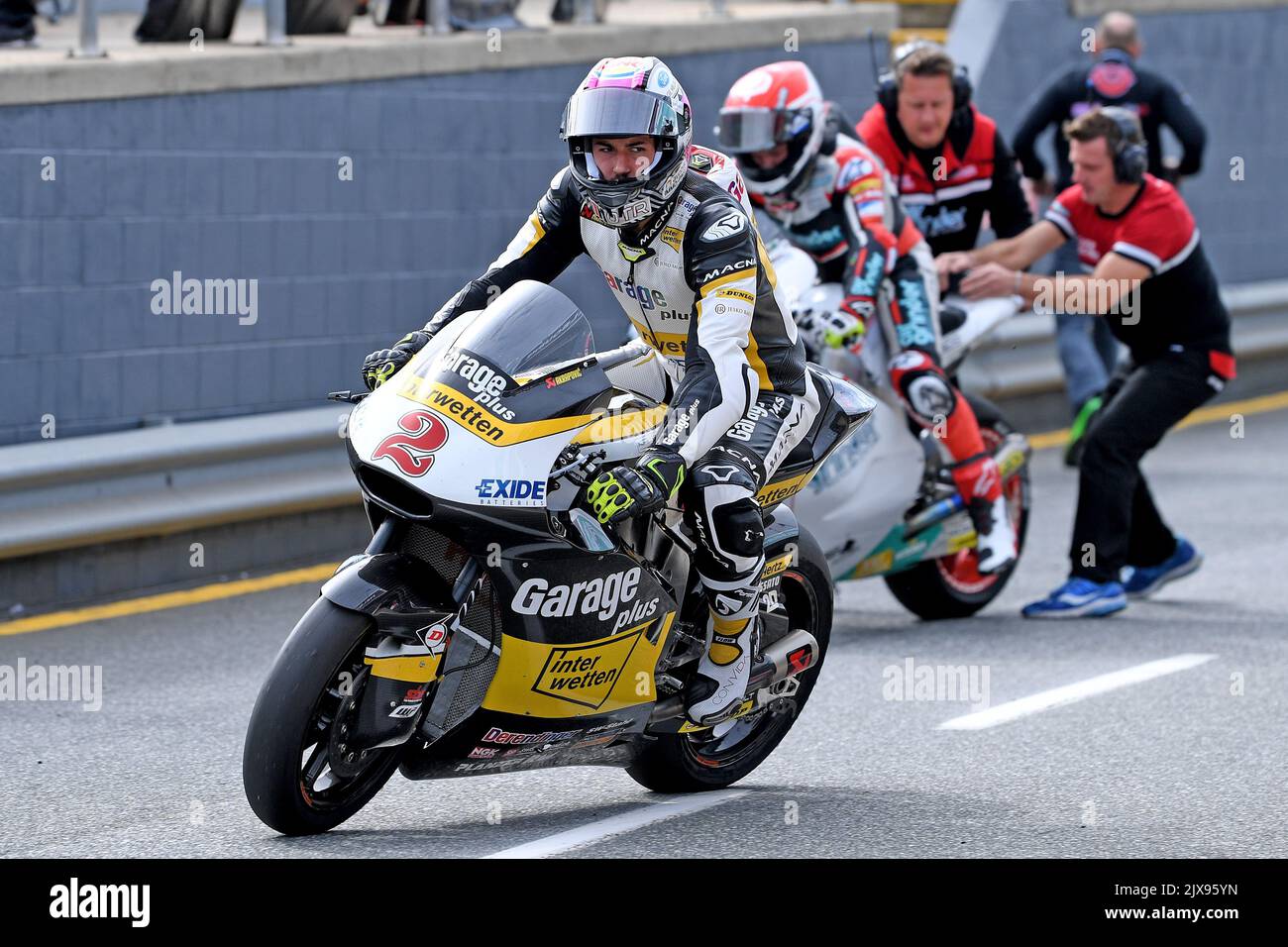 Swiss Moto2 ride Jesko Raffin with the Garage Plus Interwetten team, is ...