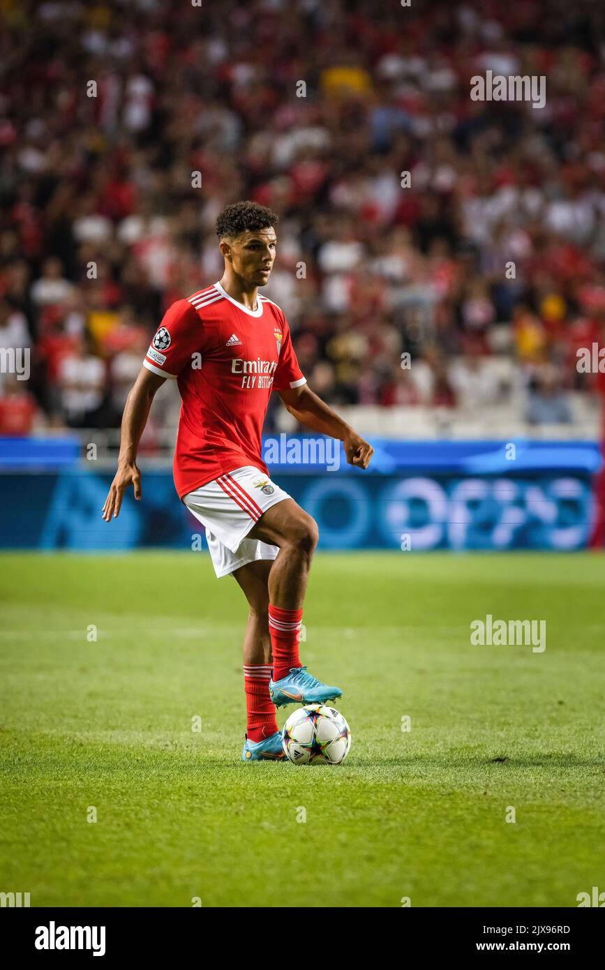 Lisbon, Portugal. 06th Sep, 2022. Alexander Bah of SL Benfica seen in ...