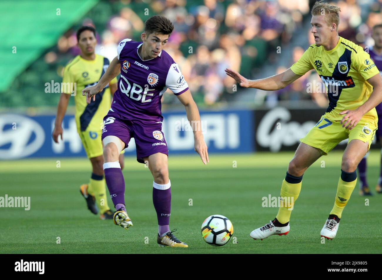 Brandon Wilson of the Glory in action during the Round 3 match between ...