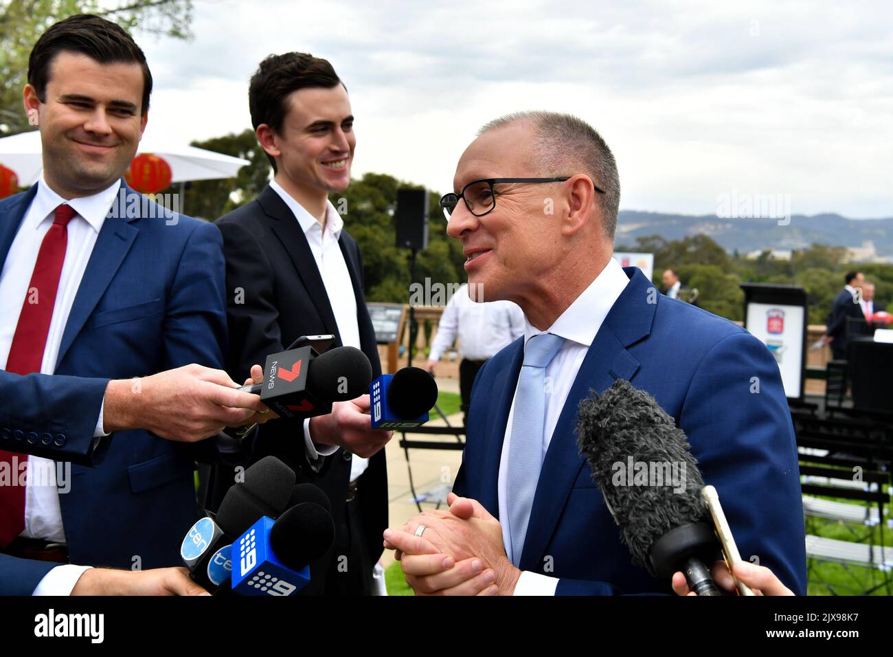 South Australian Premier Jay Weatherill is seen during a press ...