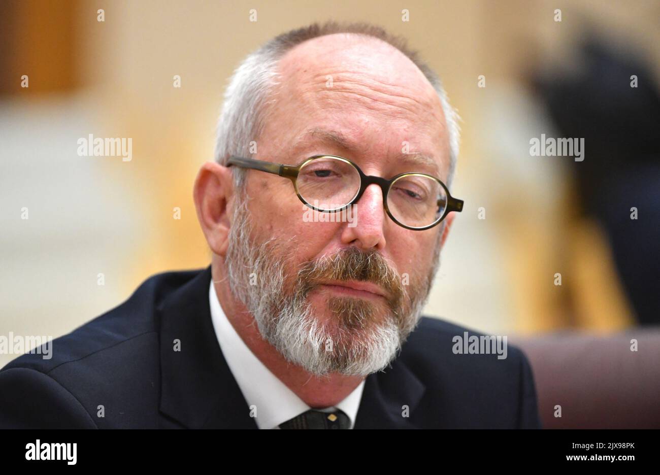 Editorial Director of The ABC Alan Sunderland during Senate Estimates ...