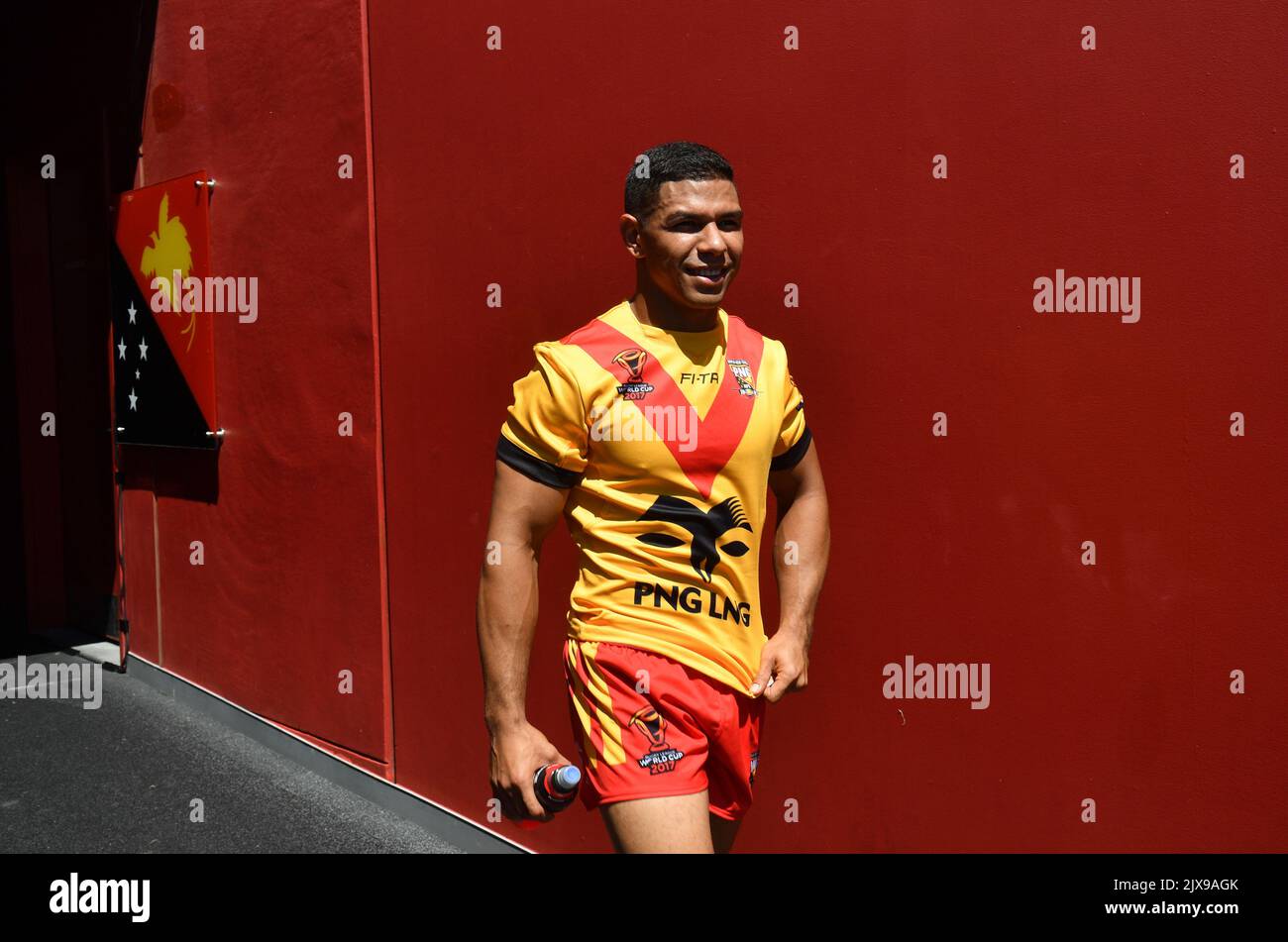 Captain David Mead arrives for the Papua New Guinea Kumuls Captain's ...