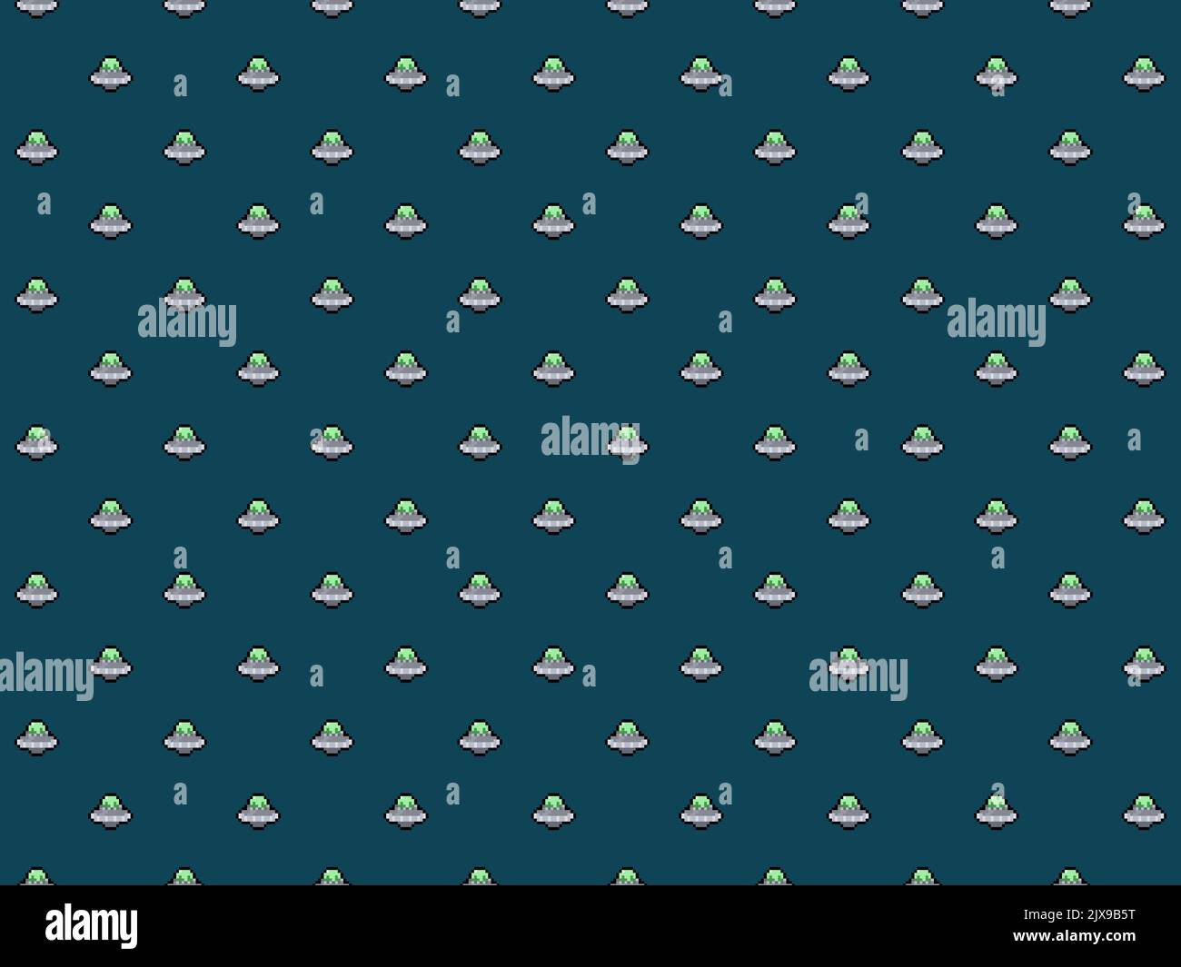 Pixel flying saucer UFO background - high resolution seamless 8 bit ...