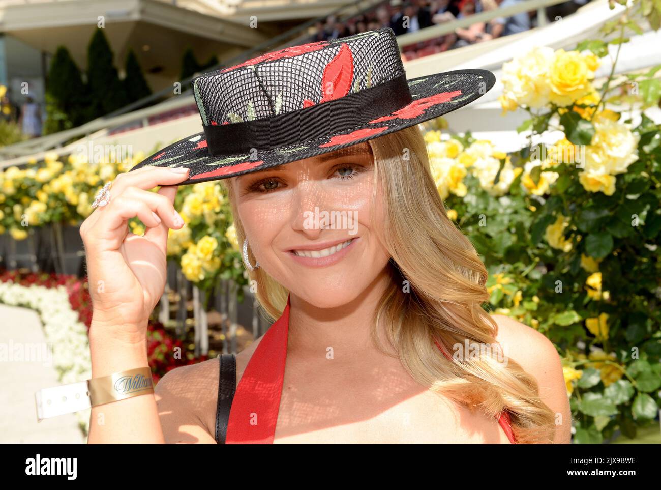 Sarsha Cassidy wearing the Sarsha€ boater by Heather McDowall during ...