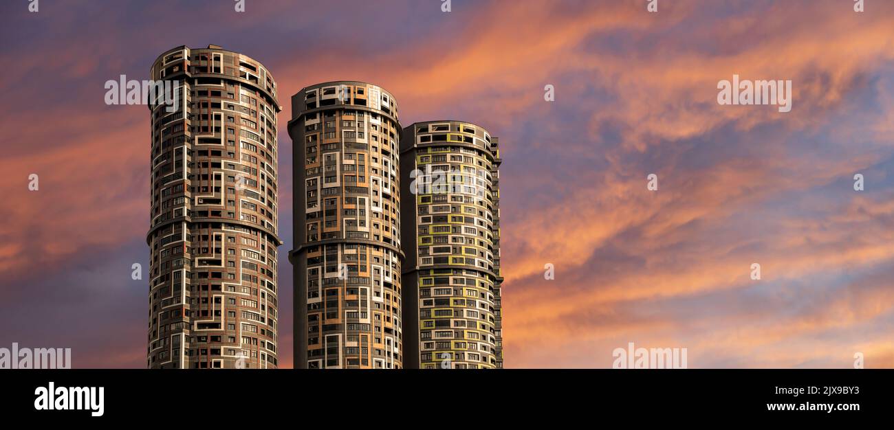 Construction of modern houses in the metropolis (during the ...