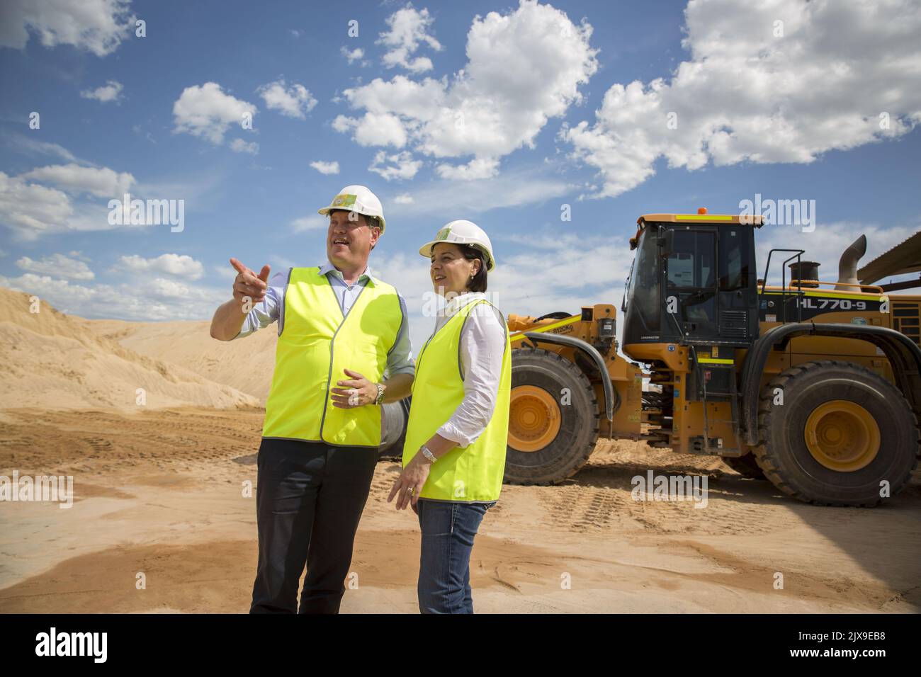 Queensland LNP leader Tim Nicholls and deputy leader Deb Frecklington ...